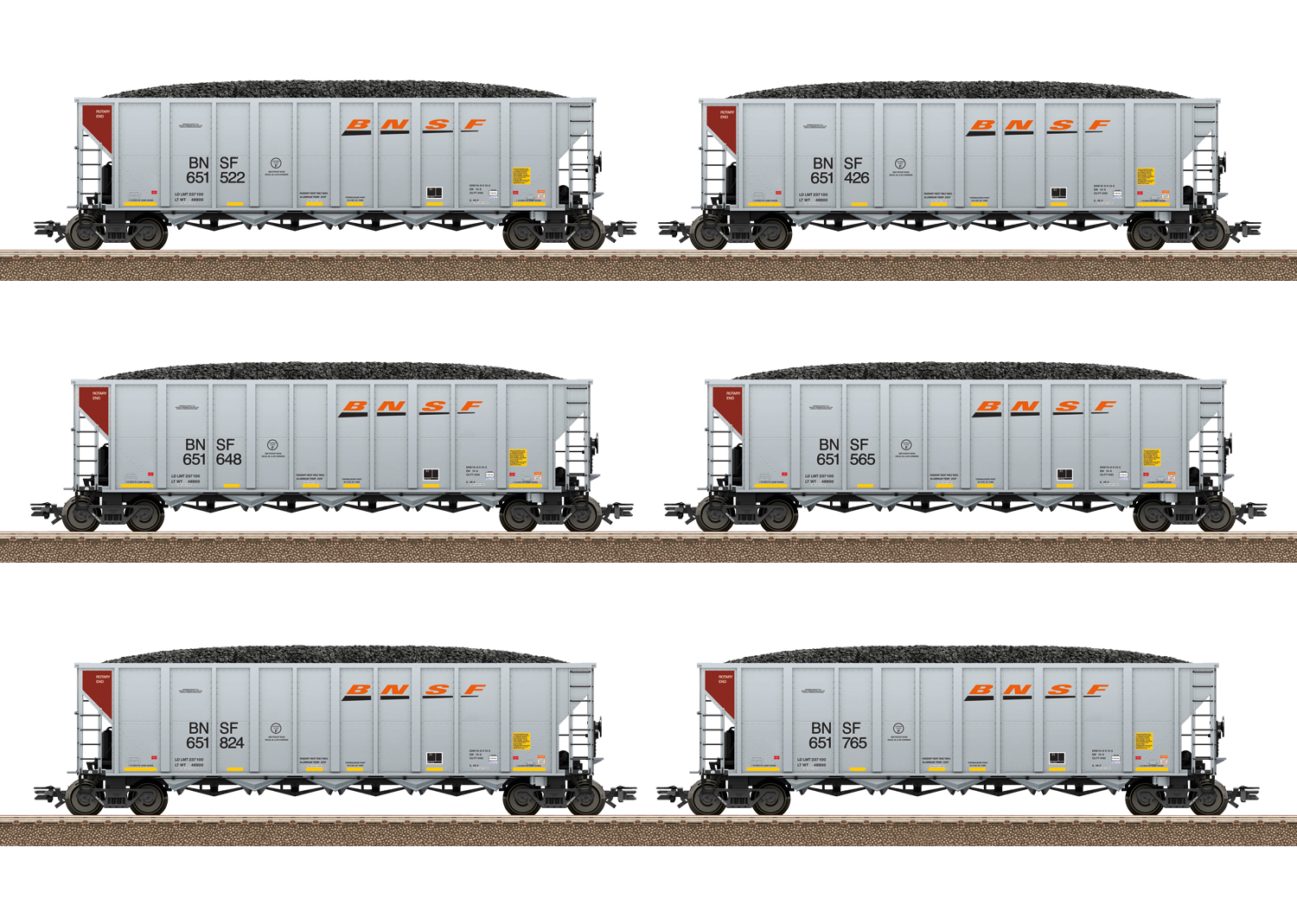 BNSF Hopper Car Set | Trix Websites