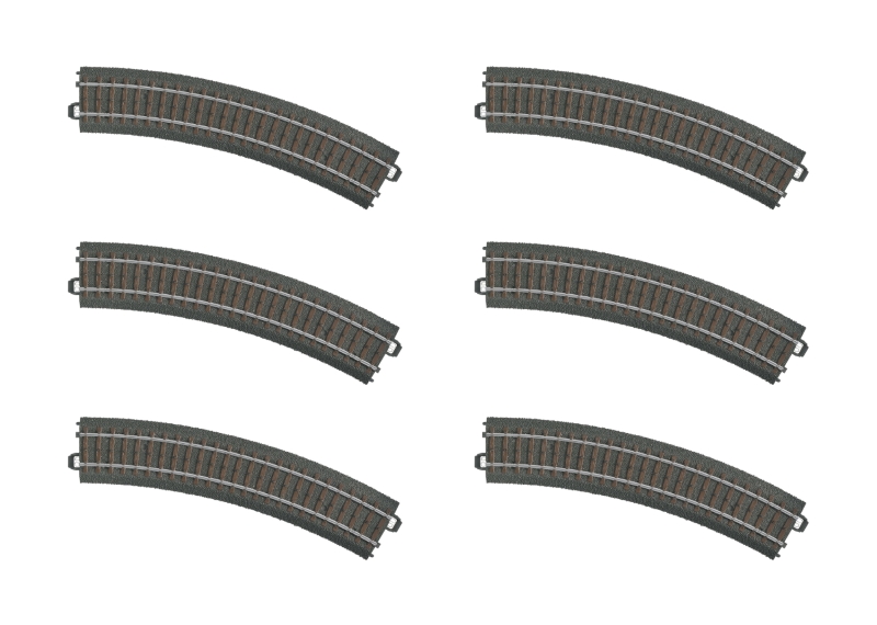 Märklin Curved C Track Radius R1 = 360 mm / 14-3/16" / 30° | Maerklin US
