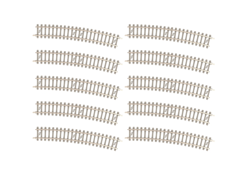 Minitrix Curved Track with Concrete Ties Radius 362.6 mm / 14-1/4 ...