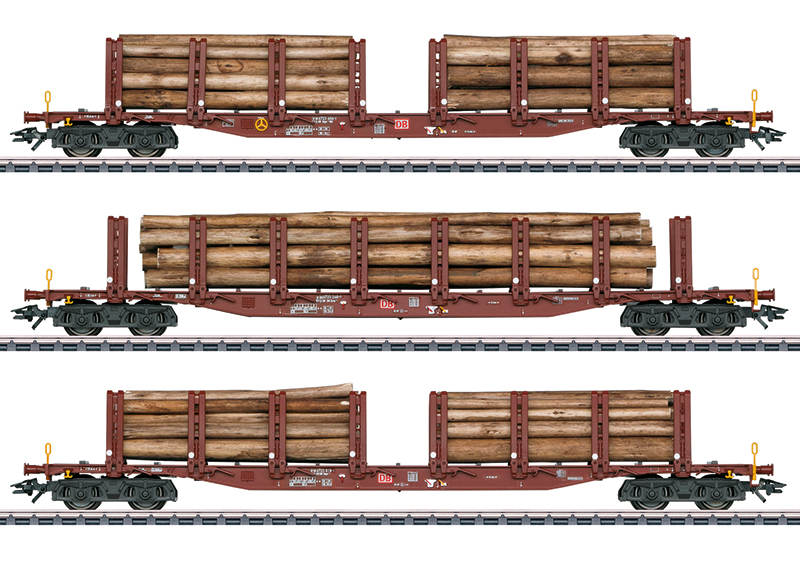 Wood Transport Stake Car Set | Maerklin US