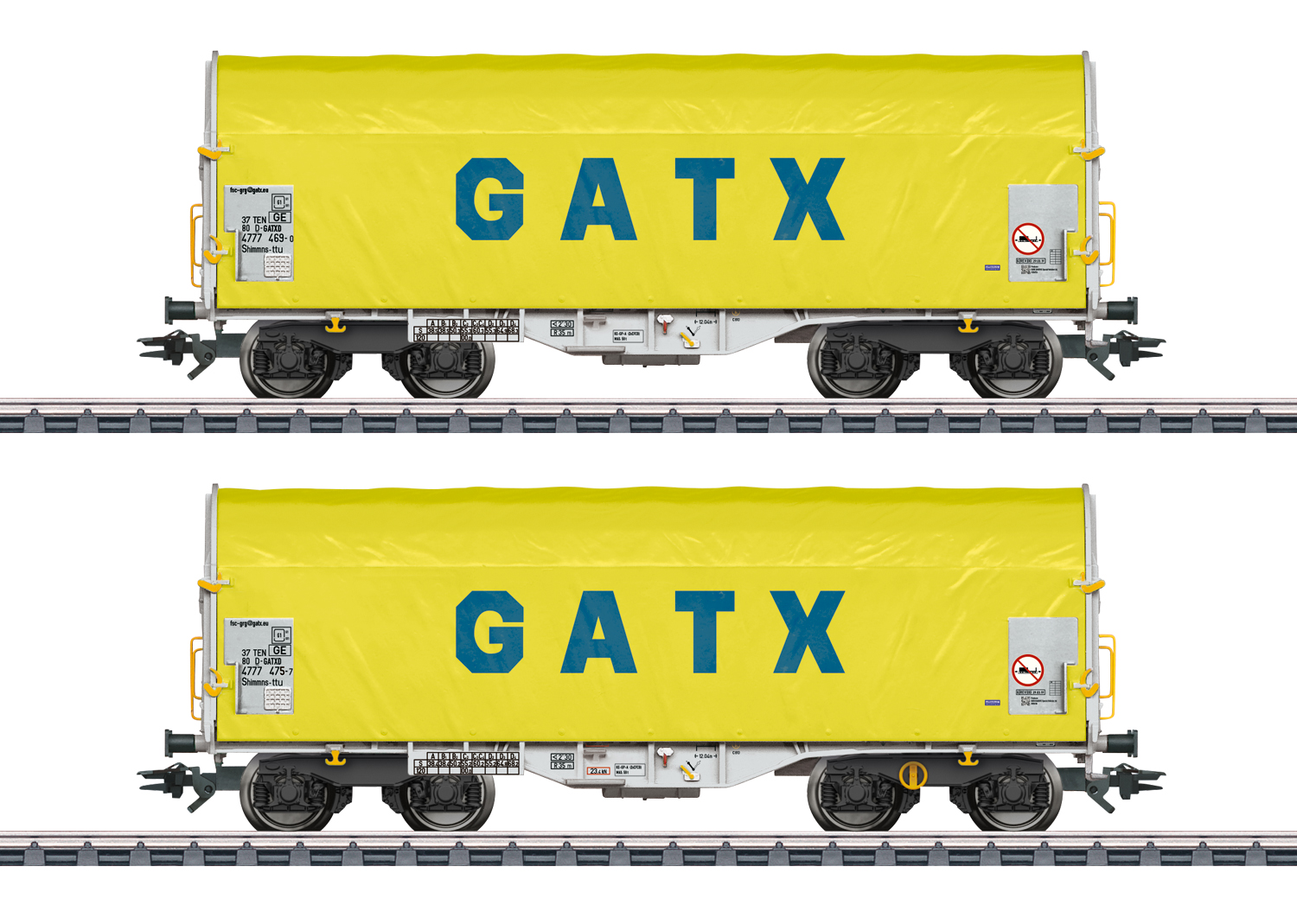 Schiebeplanenwagen-Set GATX | Maerklin NL