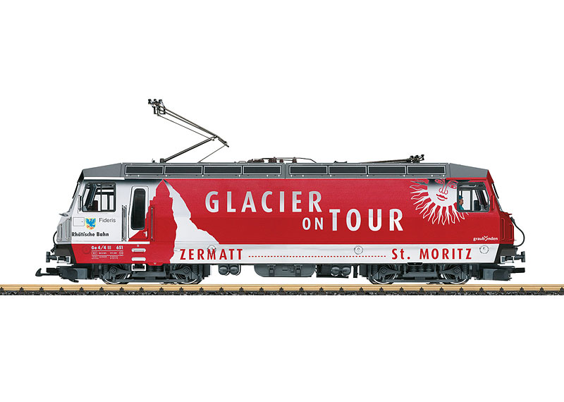RhB Class Ge 4/4 III "Glacier on Tour" Electric Locomotive | LGB Websites