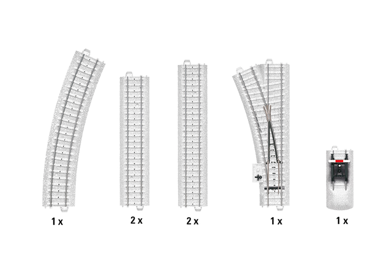 Märklin Start up – "Snow-Covered Track" C Track Extension Set | Maerklin US
