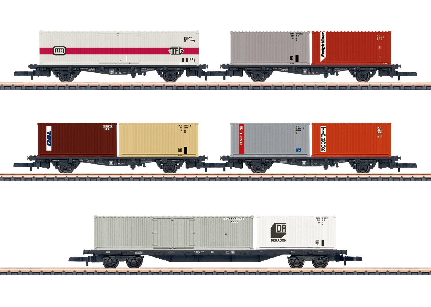 Container Car Set Maerklin US Container Car Set Maerklin US